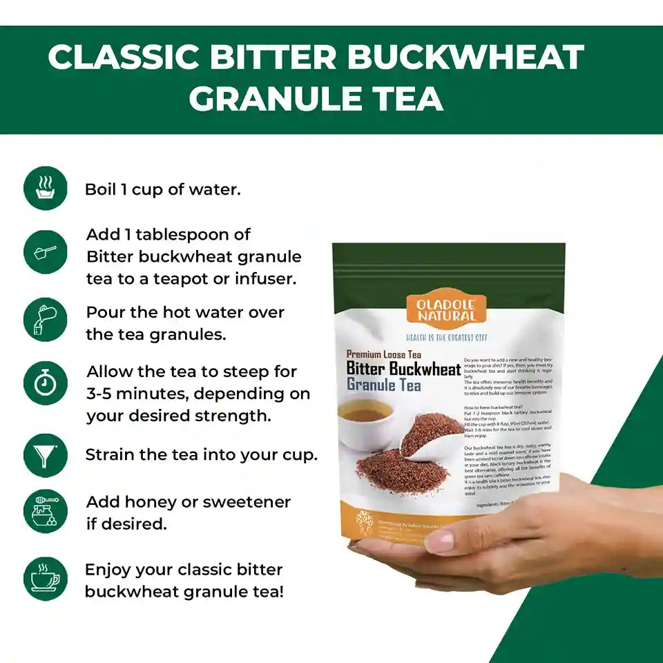 Black Tartary Buckwheat Herbal Tea 200 g – Oladole Store