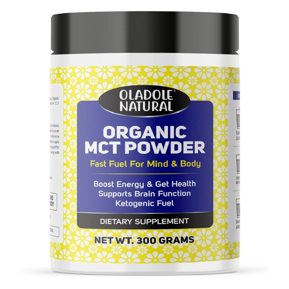 Organic MCT Powder Fast Fuel for Brain & Body 300 g – Oladole Store